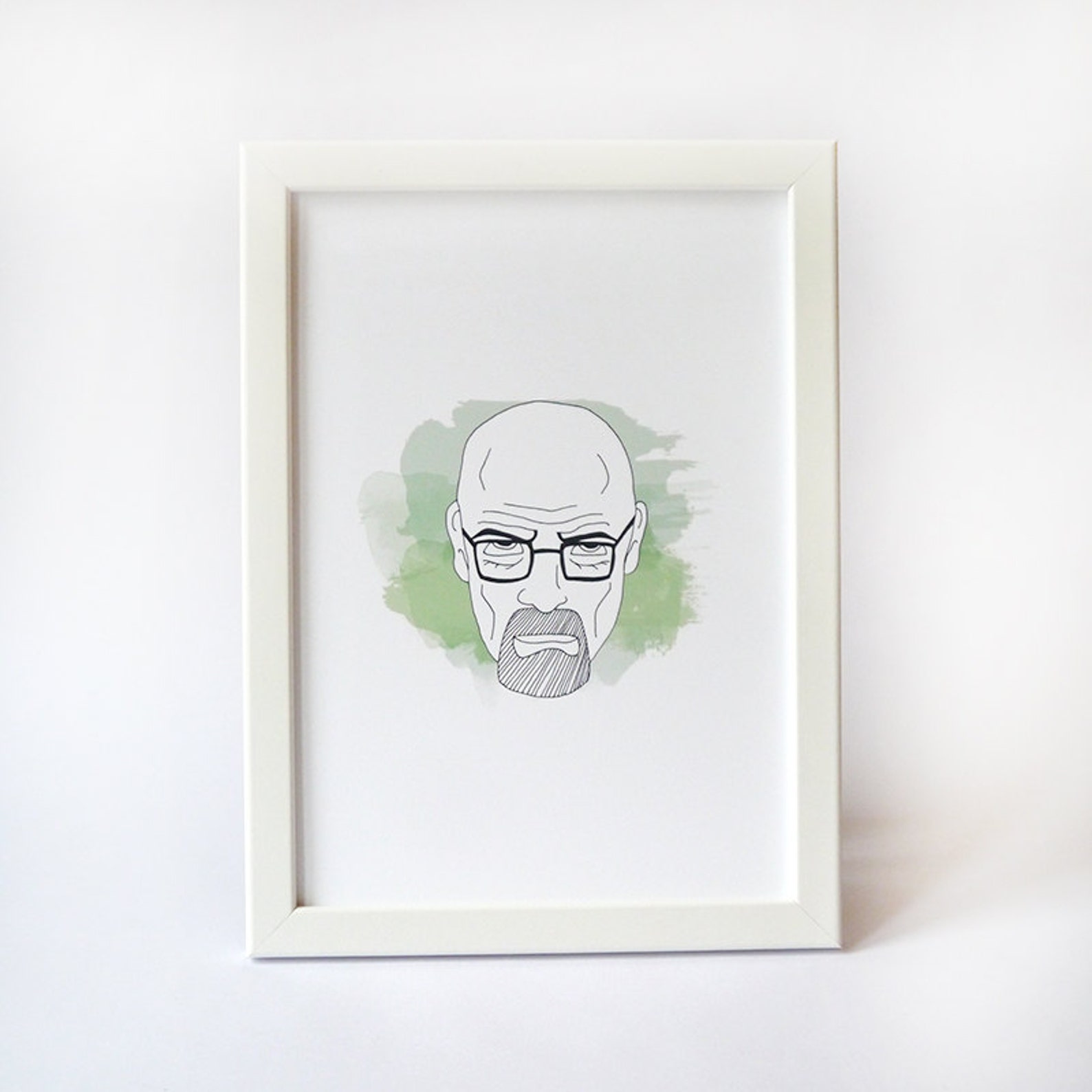 Breaking Bad Print PRINTABLE WALL ART Walter White Minimal Illustrated ...
