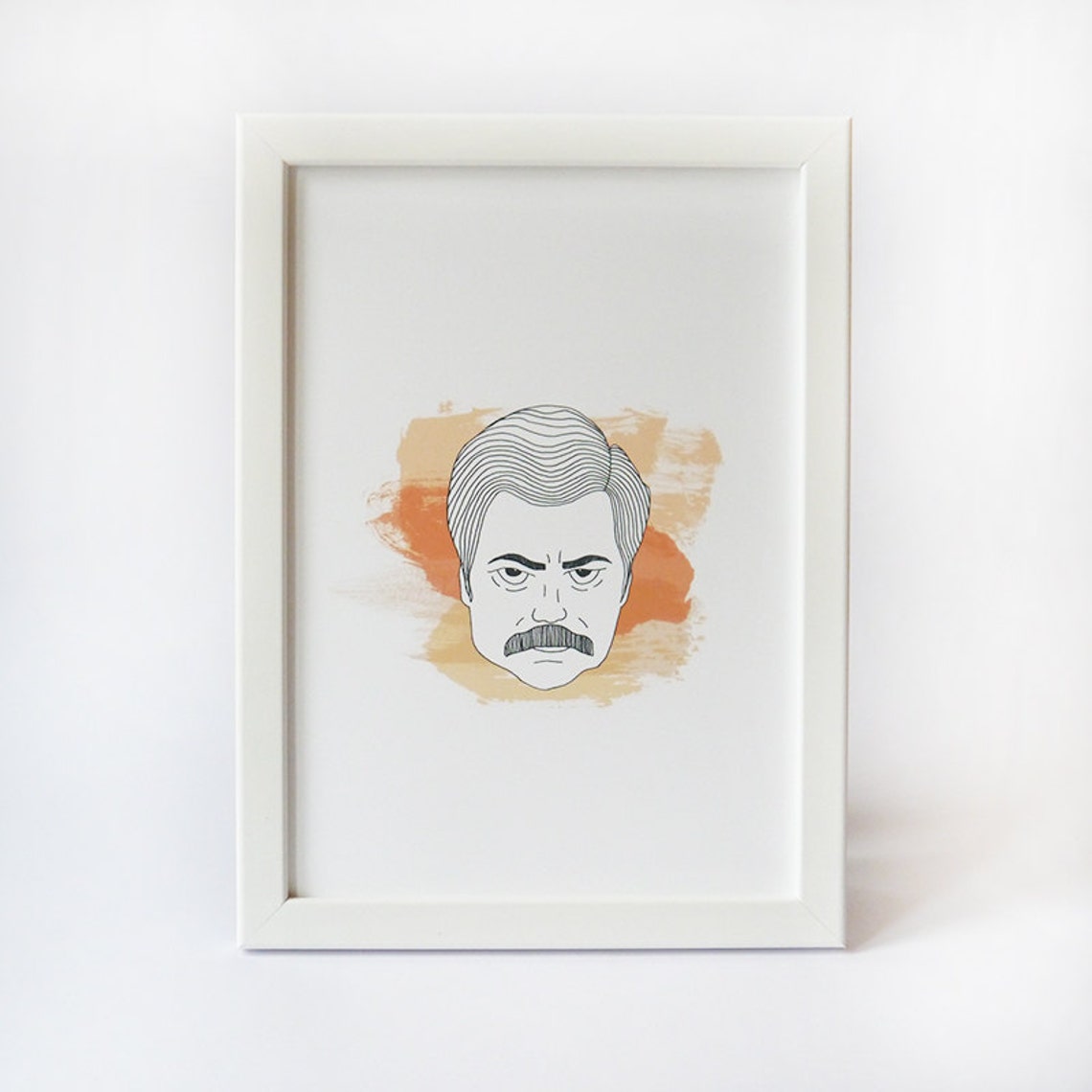 Ron Swanson Print · PRINTABLE WALL ART · Parks & Recreation Minimal ...