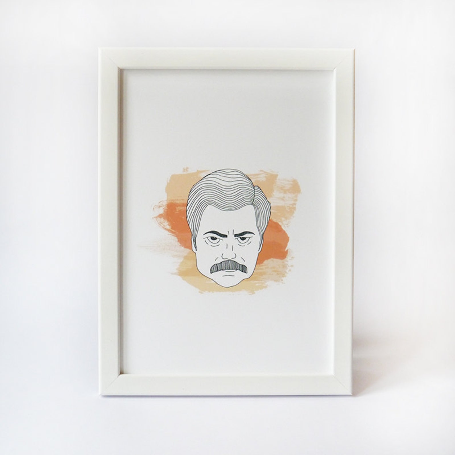 Ron Swanson Print · PRINTABLE WALL ART · Parks & Recreation Minimal ...