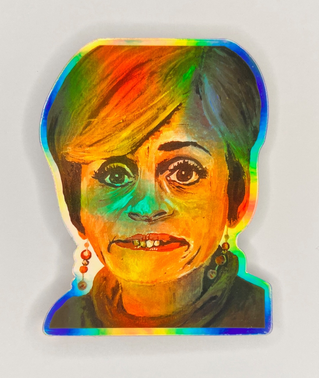 NEW! Jerri Blank Vinyl Sticker of Acrylic Portrait - Etsy
