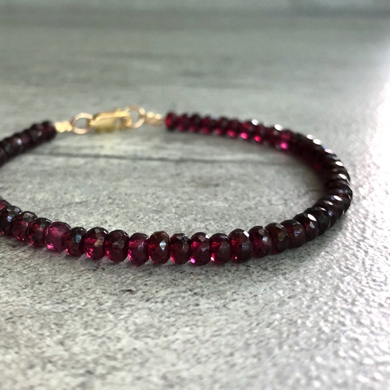 Garnet Jewelry - Etsy