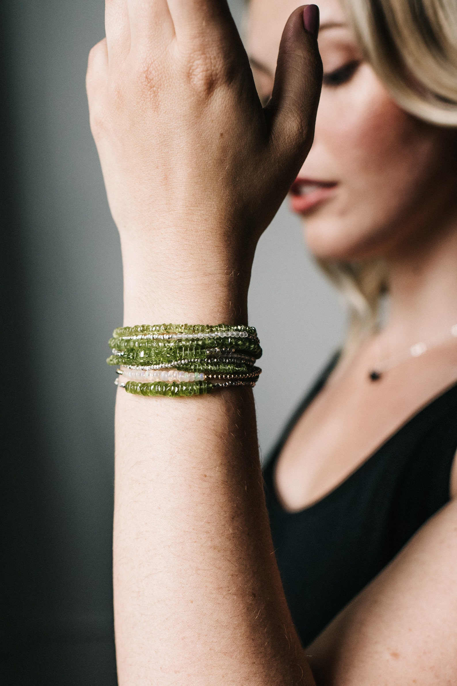 Peridot Bracelet | August Birthstone Jewelry | Green Natural Stone ...