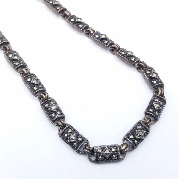 Judith Jack Antique Sterling Silver Marcasite Photo F… - Gem