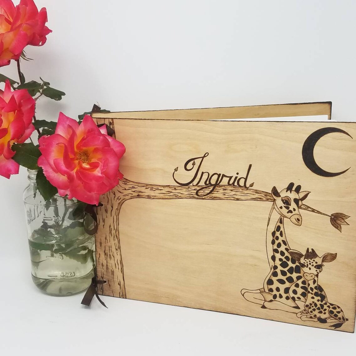 Personalized Hand Engraved Blank Baby Giraffe Journal With Name - Etsy