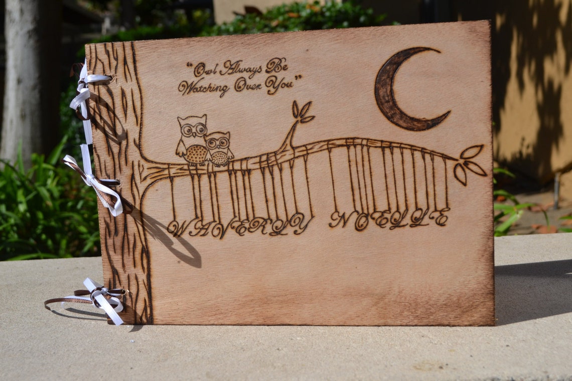 Personalized Hand Engraved Blank Baby Book - Etsy