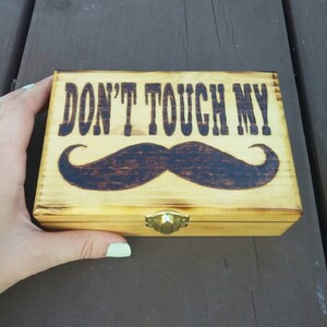 Storage Weed Box "don't Touch My Stache Box - Etsy