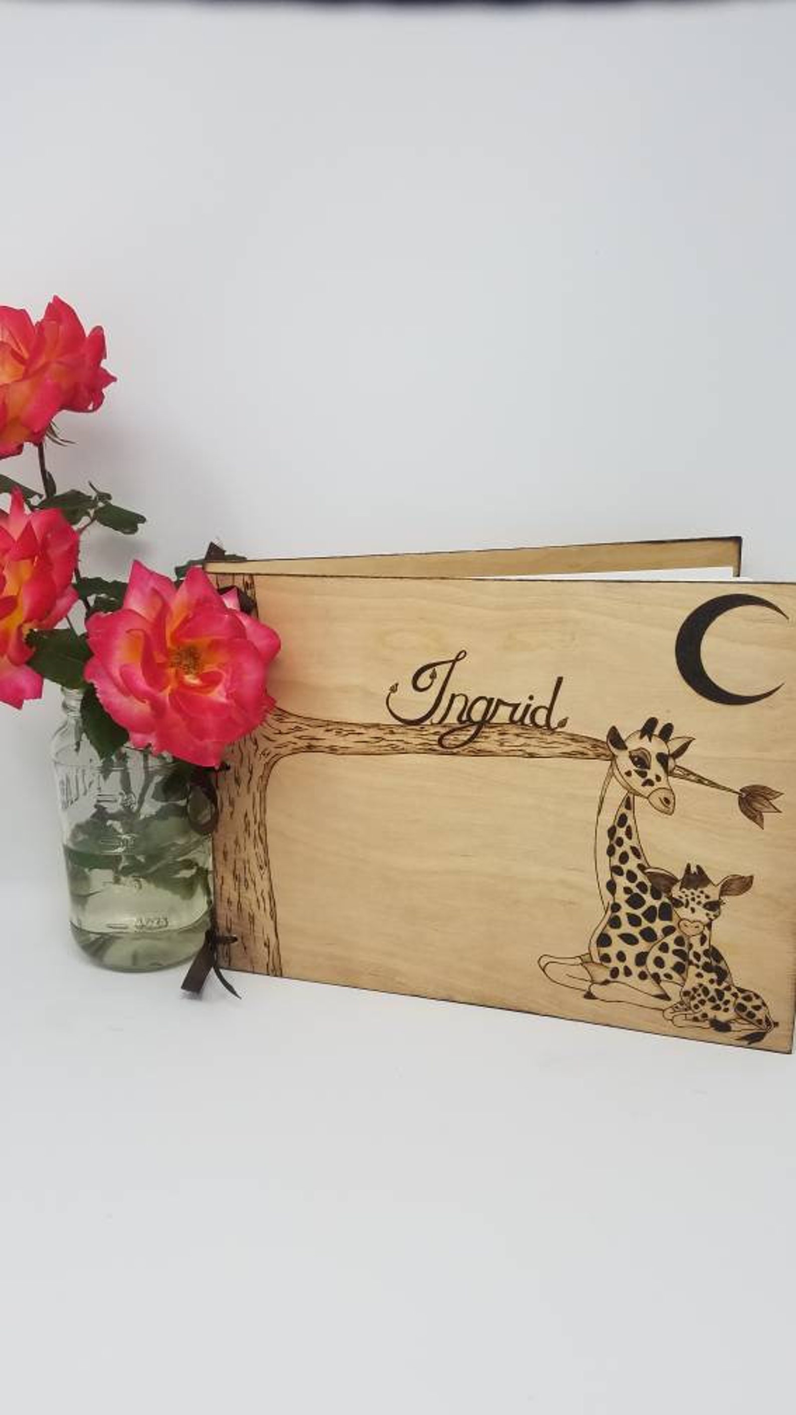 Personalized Hand Engraved Blank Baby Giraffe Journal With Name - Etsy