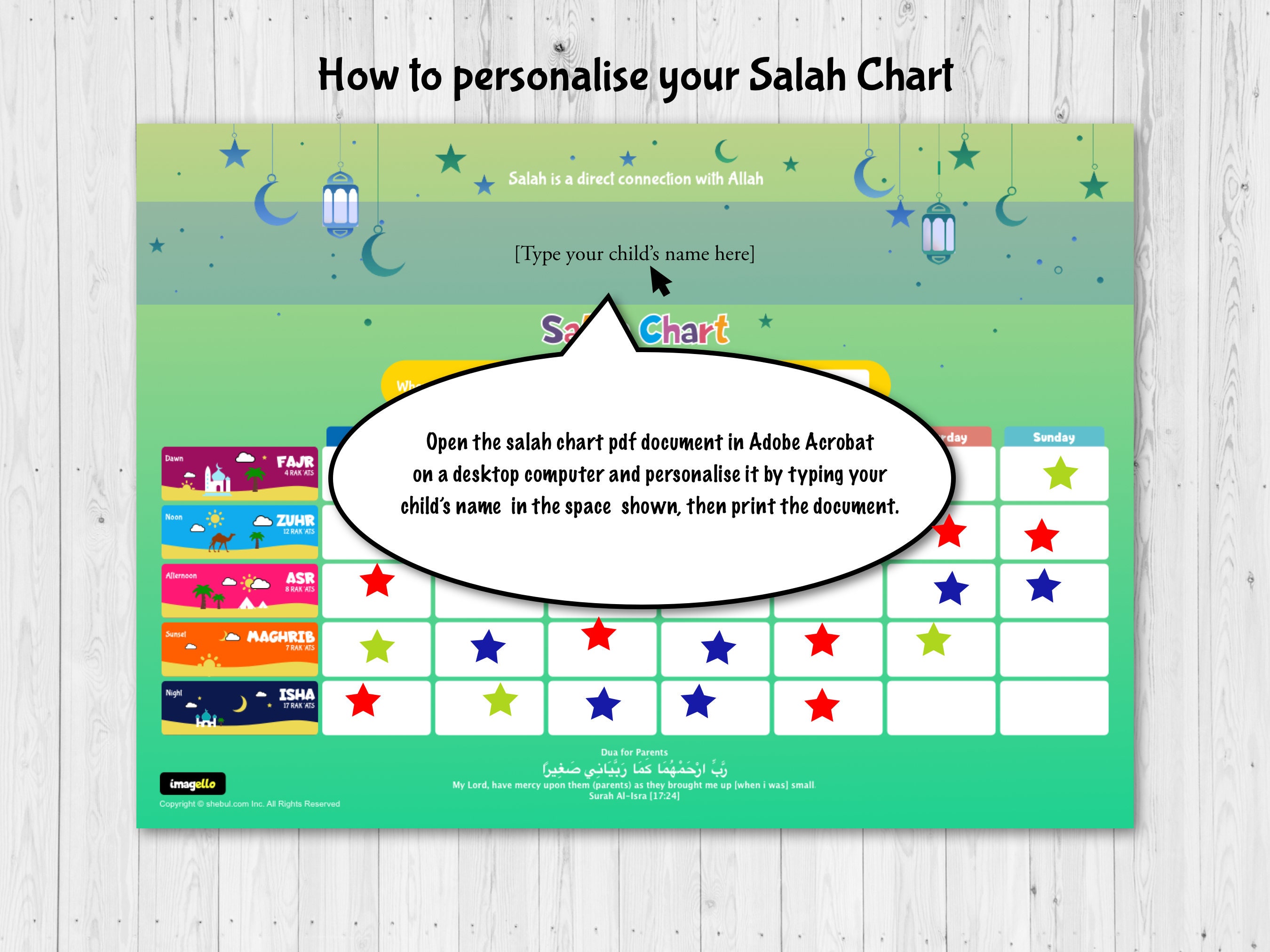 Muslim Boys Prayer Chart, Salah Tracker Printable, Prayer Chart for ...