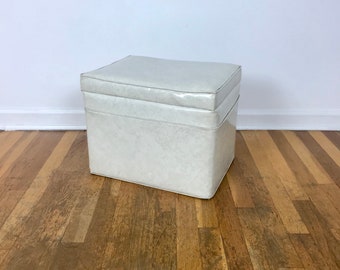Mid Century Storage Ottoman - Etsy