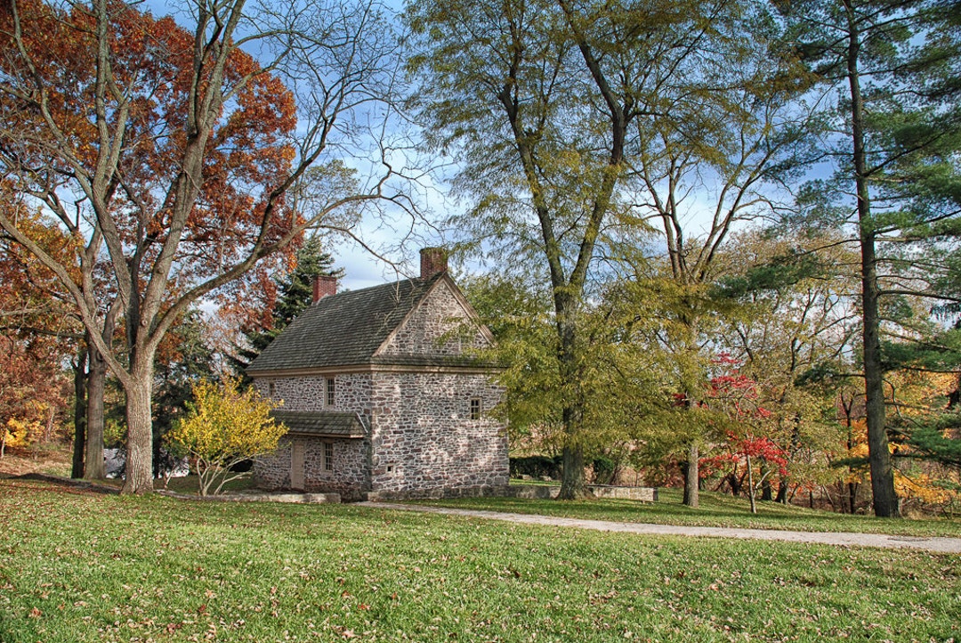 Landscape Photo Print Autumn Trees, Valley Forge Park, Historic ...