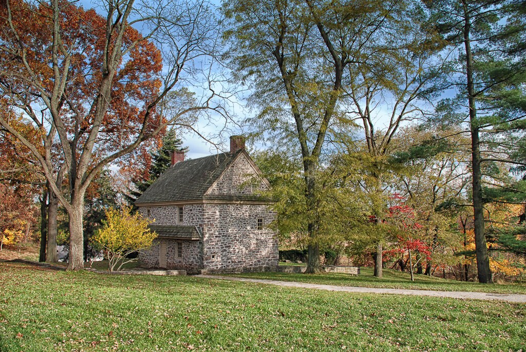 Landscape Photo Print Autumn Trees, Valley Forge Park, Historic ...