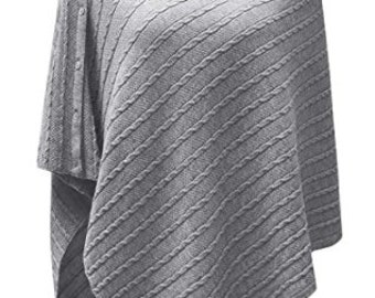 Cable Knit Poncho - Etsy