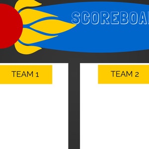 Printable Dodgeball Birthday Party Signs: Rules and Scoreboard ...