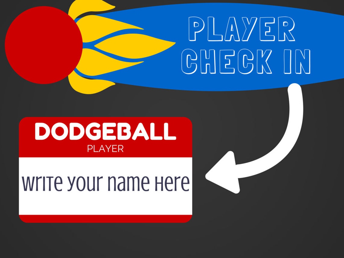 Customizable and Printable Dodgeball Birthday Party Signs: Dodgeball ...