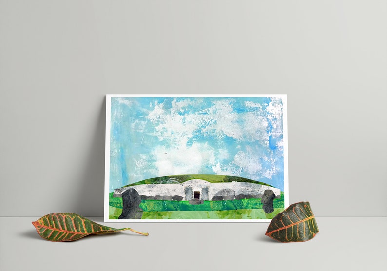 Newgrange Passage Tomb, Ireland, Illustration Prints - Etsy