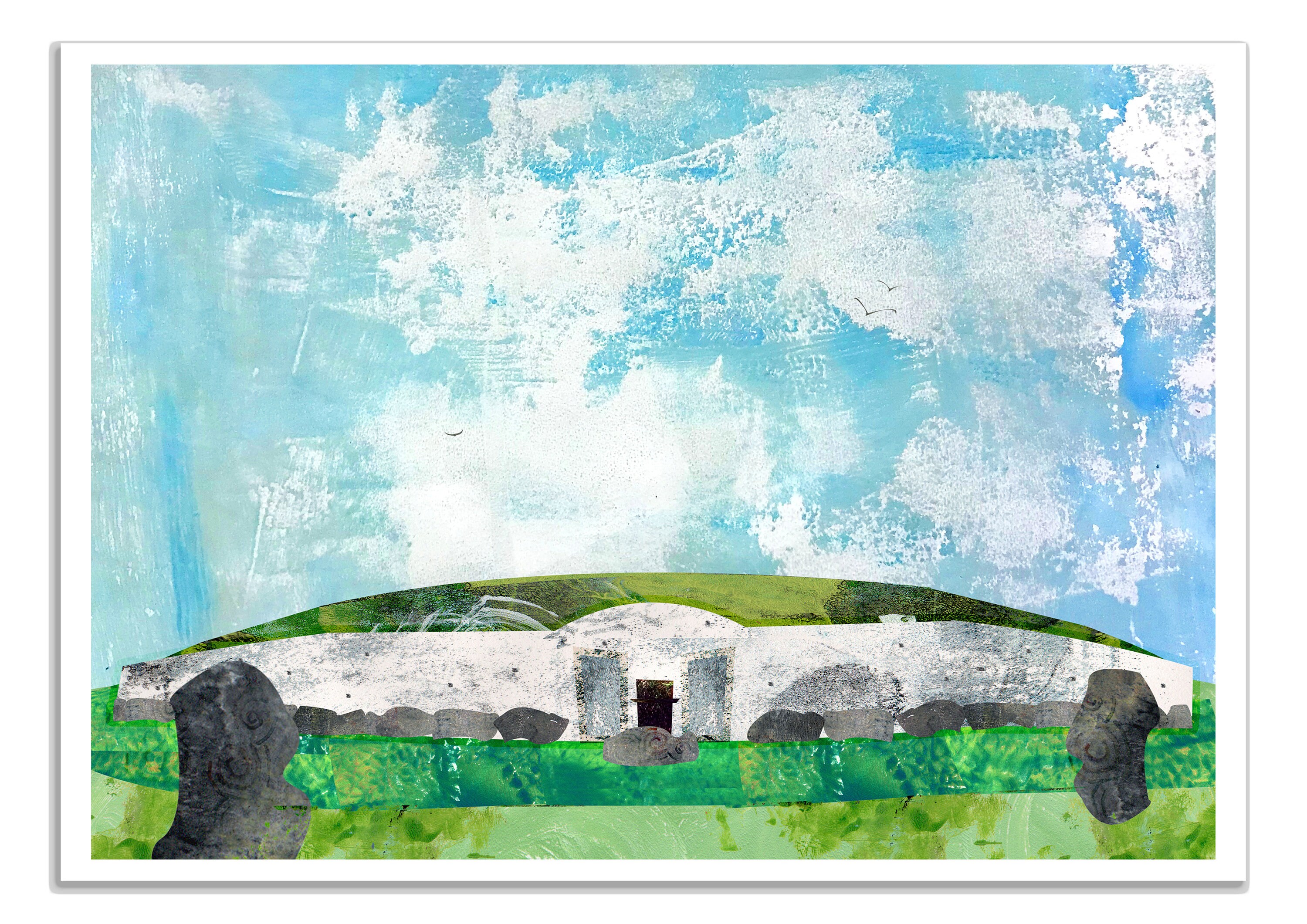 Newgrange Passage Tomb, Ireland, Illustration Prints - Etsy