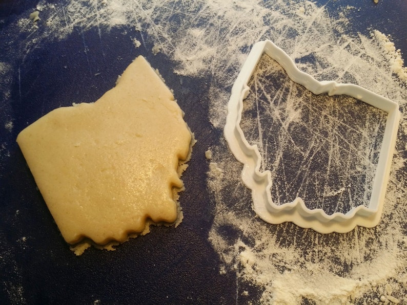 Your State Cookie Cutter Cheese Fondant - Etsy