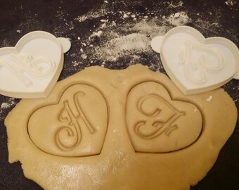 Custom Square Block Single Letter Monogram Cookie Cutter | Etsy