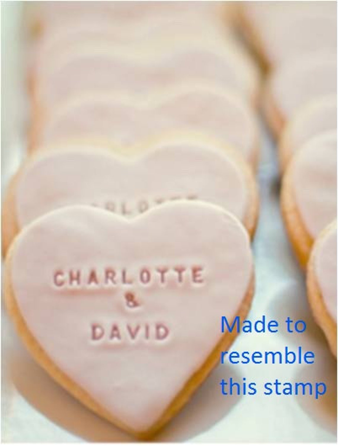 Custom Frosting Stamp Cookie Cake - Etsy