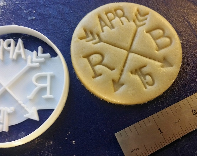 Custom Monogram Square Cookie Cutter Personalized Initials | Etsy