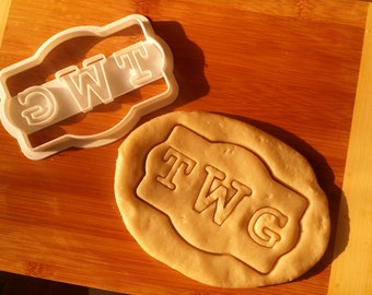 Custom Monogram Circle Cookie Cutter Personalized Initials Birthday ...