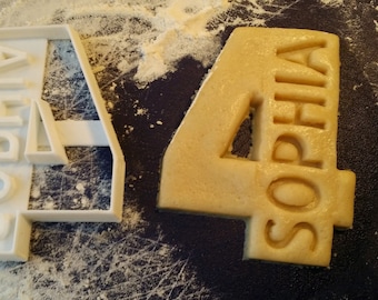Custom Monogram Circle Cookie Cutter Personalized Initials - Etsy