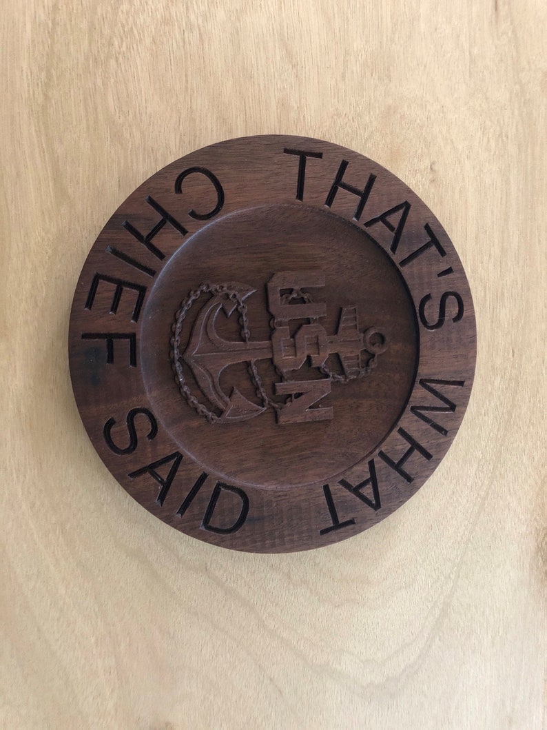 Custom Senior Chief Plaque: Navy Retirement Gift, Chief's Mess Decor - Etsy
