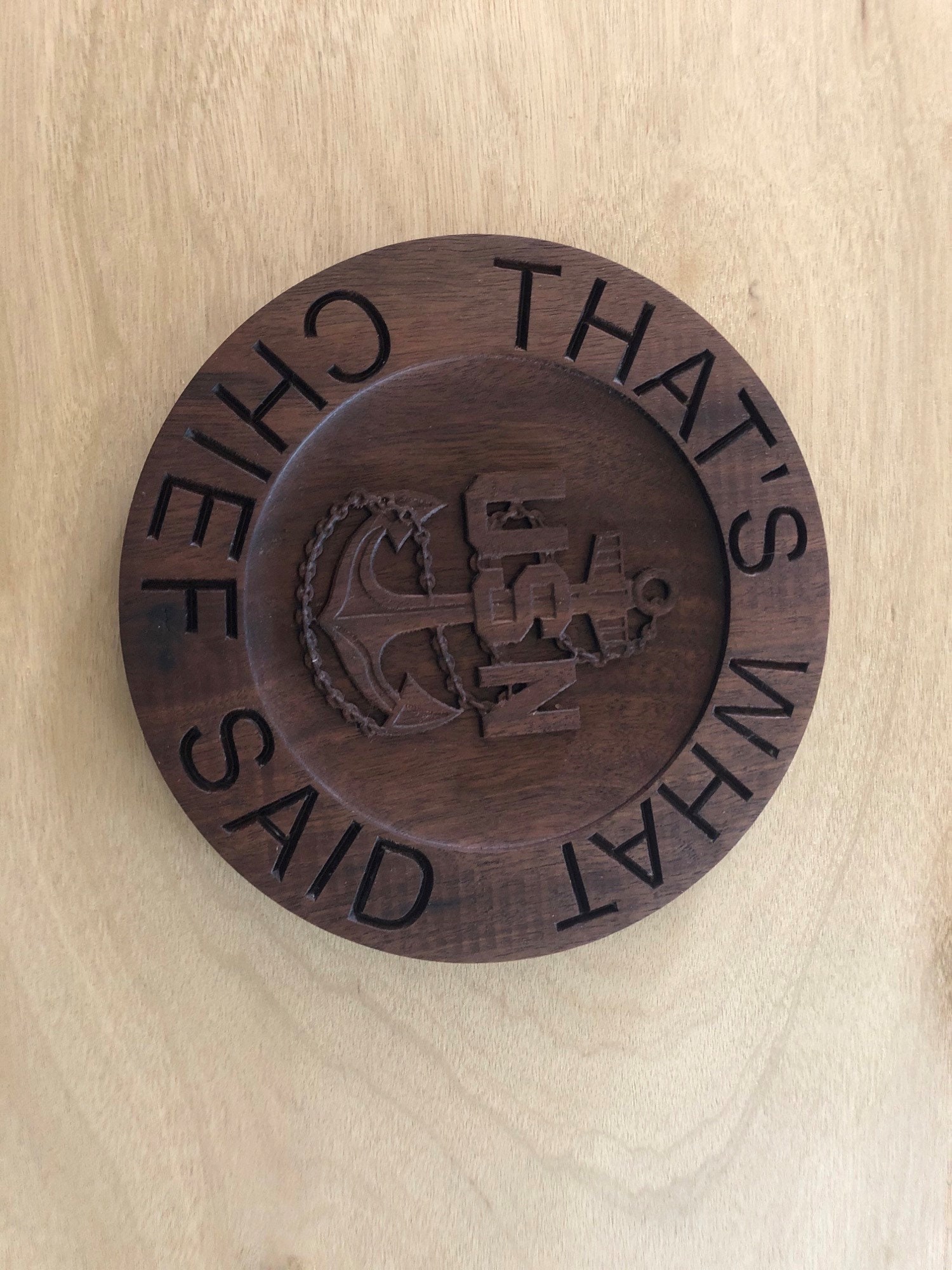 Custom US Navy Chief Plaque: Engraved Retirement Gift - Etsy
