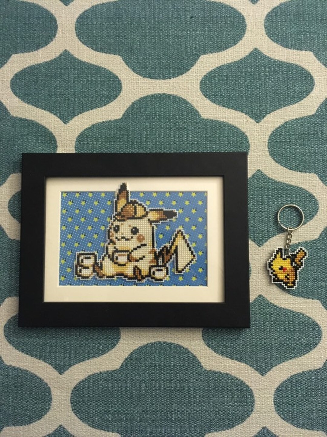 Framed Detective Pikachu - Etsy