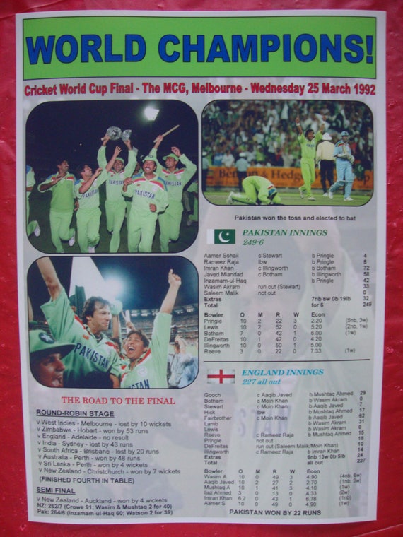 1992 Cricket World Cup Logo