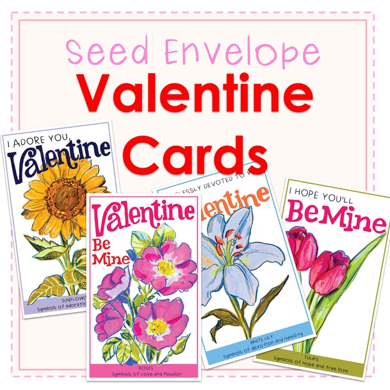 Seeds Valentines - Etsy UK