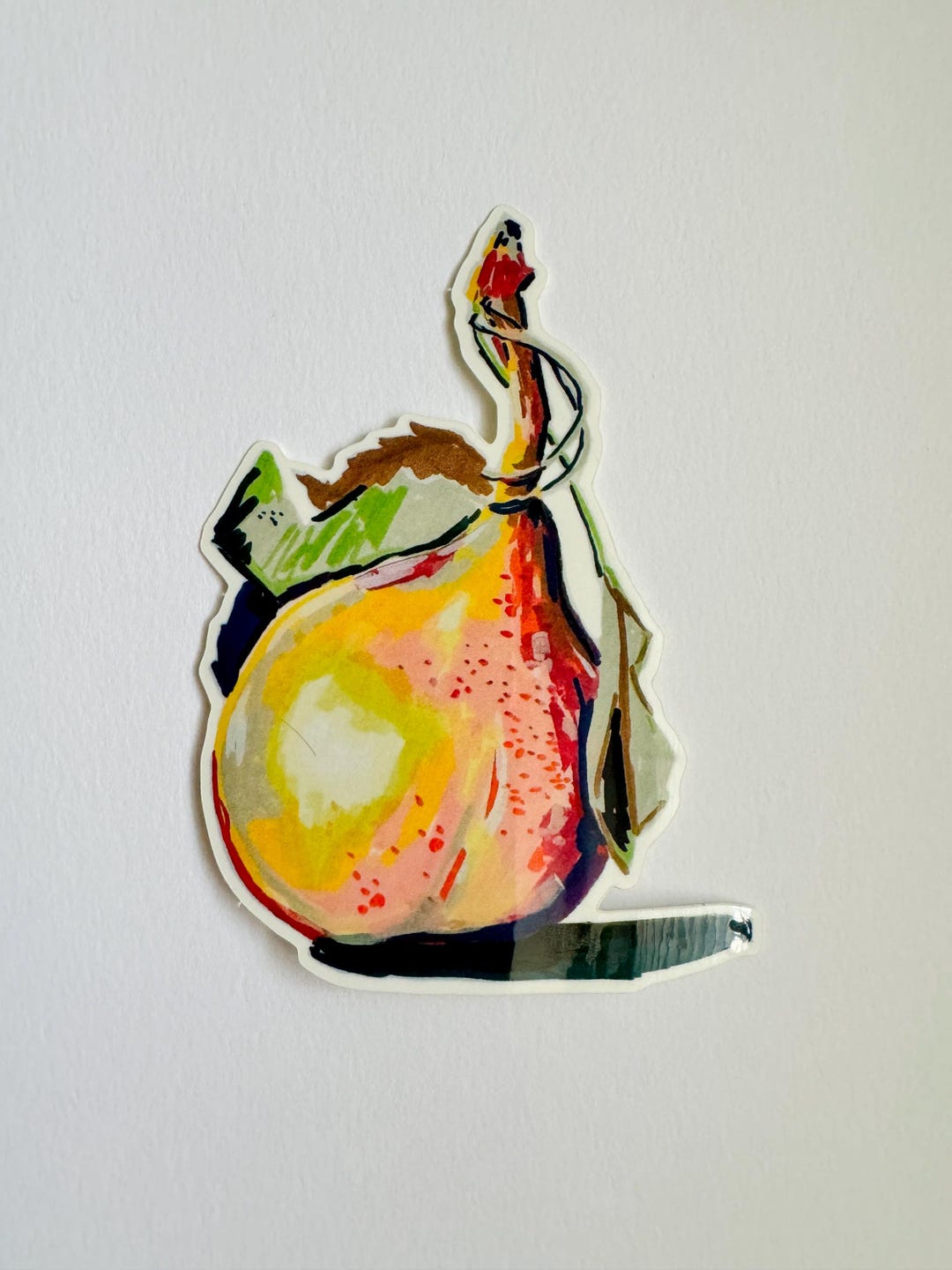 Juicy Pear | Vinyl Sticker Decal | Water Resistant Foodie Sticker - Etsy