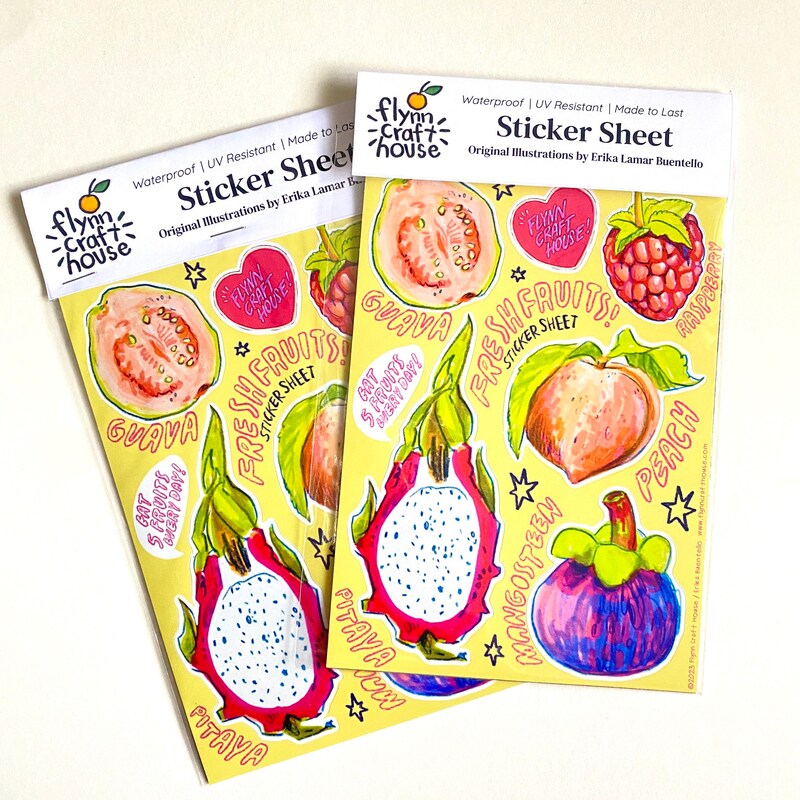 Fruit Stickers - Etsy
