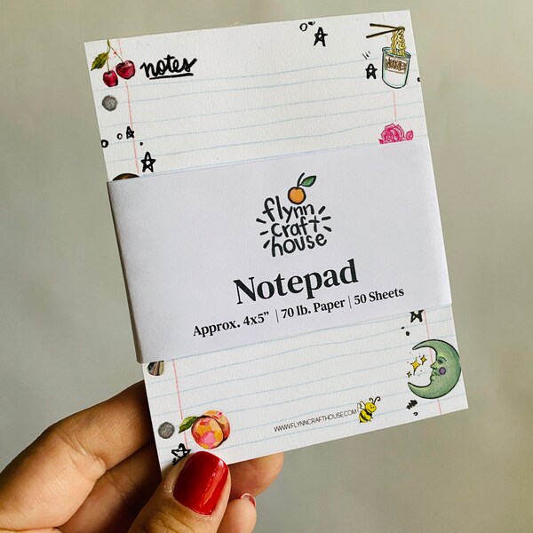 Notepad Stickers - Etsy