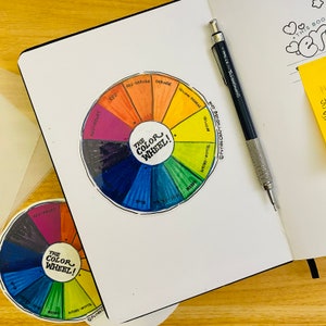 Color Wheel Sticker for Artists and Art Students | 4" Jumbo Clear ...