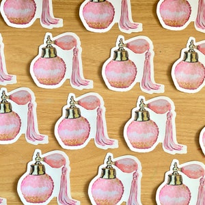Vintage Perfume Bottle | 4" Vinyl Sticker Decal | Waterproof ...