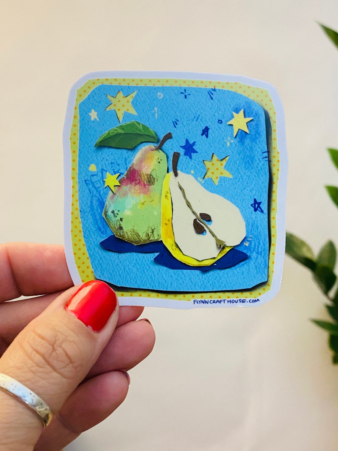 Pears 3 Glossy Vinyl Sticker Decal Waterproof Weatherproof Pairs Pears ...