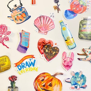 Pink Scallop Shell 3 Sticker Decal Waterproof Weatherproof Pretty Pink ...