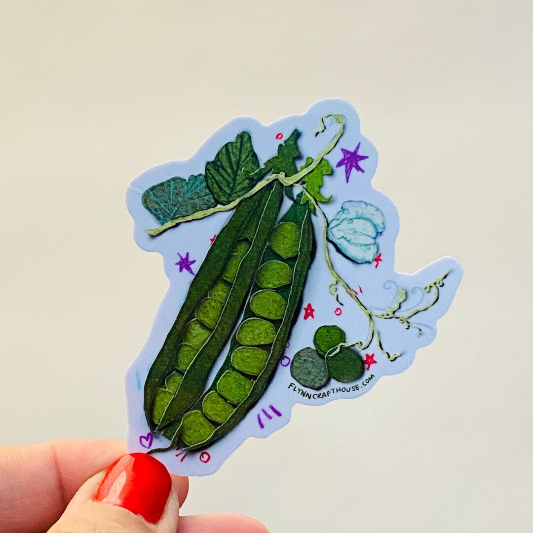 Peas in a Pod | 3" Glossy Vinyl Sticker Decal | Waterproof Weatherproof ...
