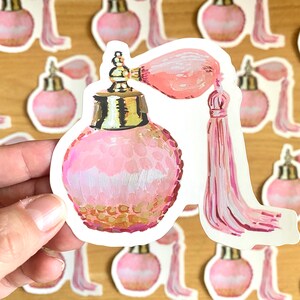 Vintage Perfume Bottle | 4" Vinyl Sticker Decal | Waterproof ...