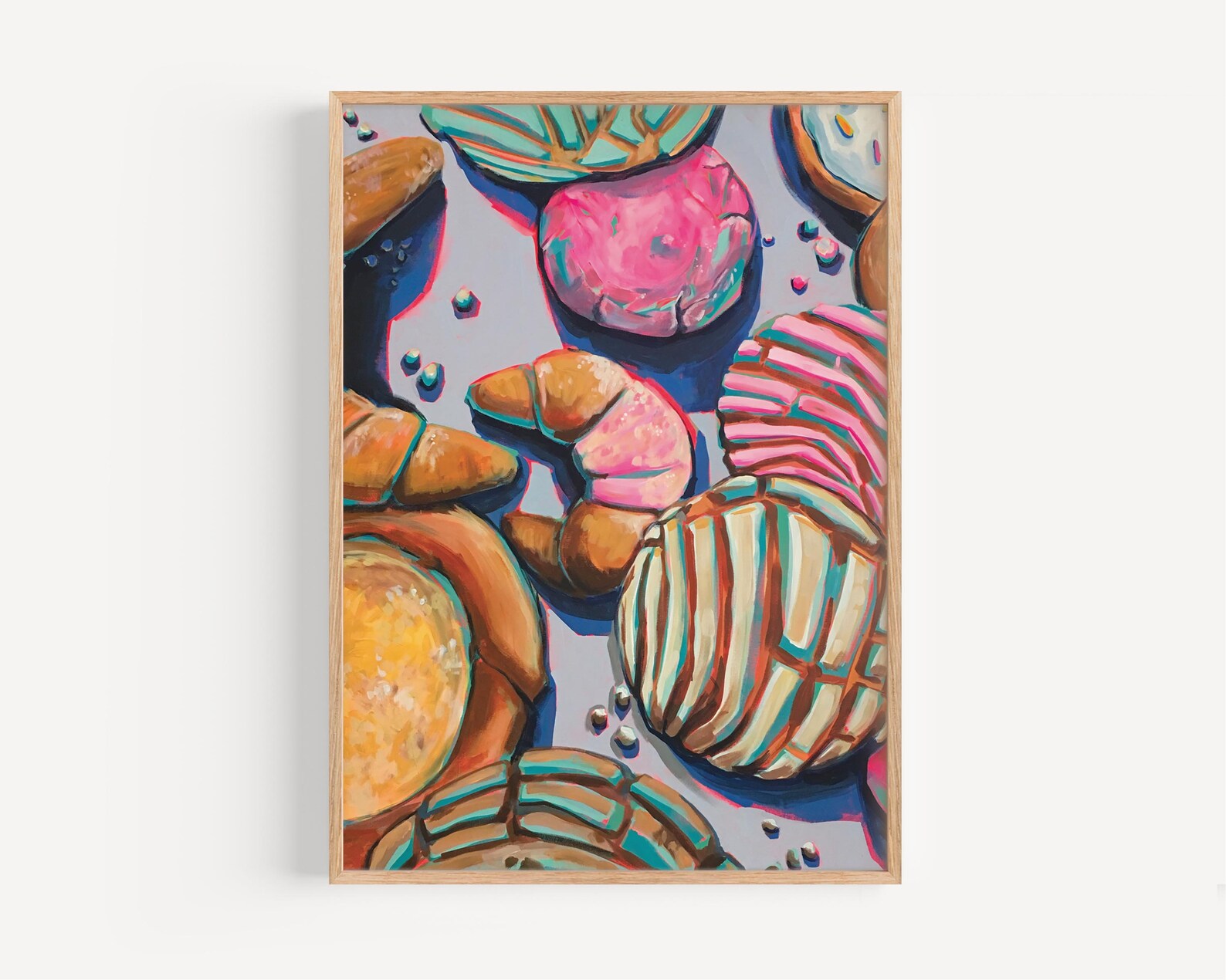 Vibrant Mexican Pan Dulce Sweet Bread Art Print Panaderia - Etsy