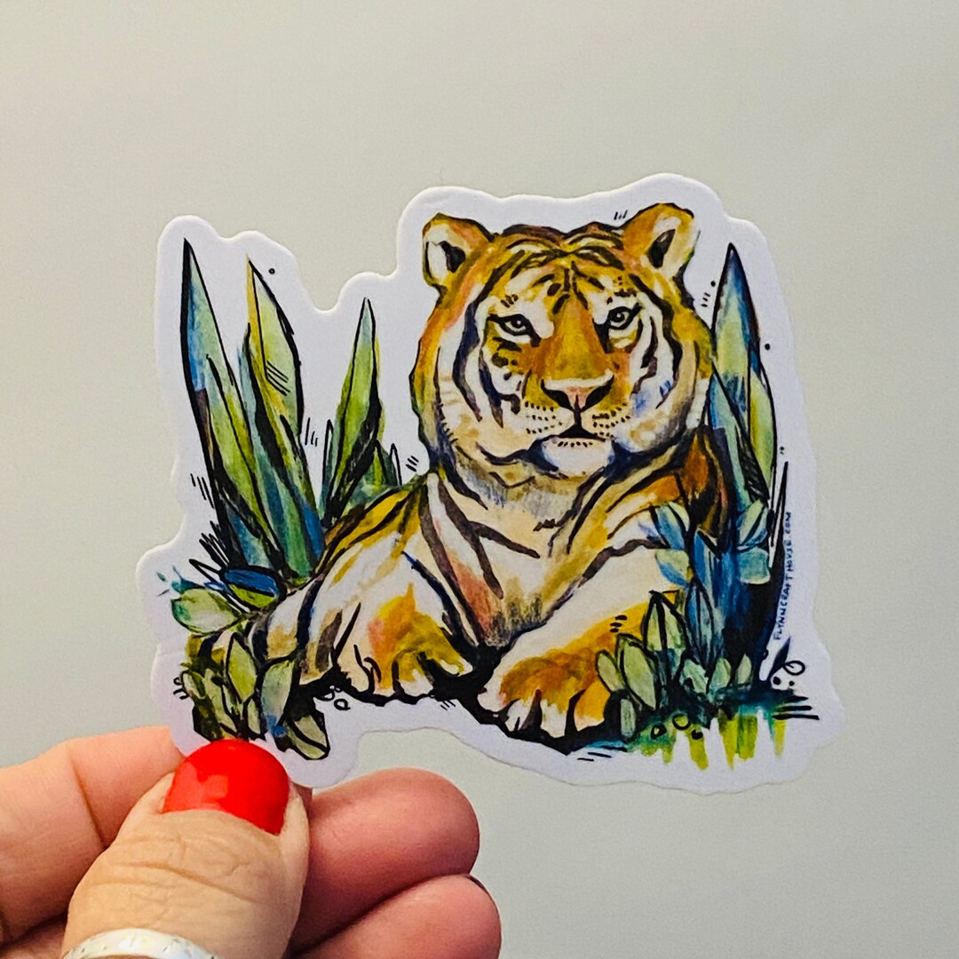 Tiger 3 Glossy Vinyl Sticker Decal Waterproof Weatherproof El Tigre ...