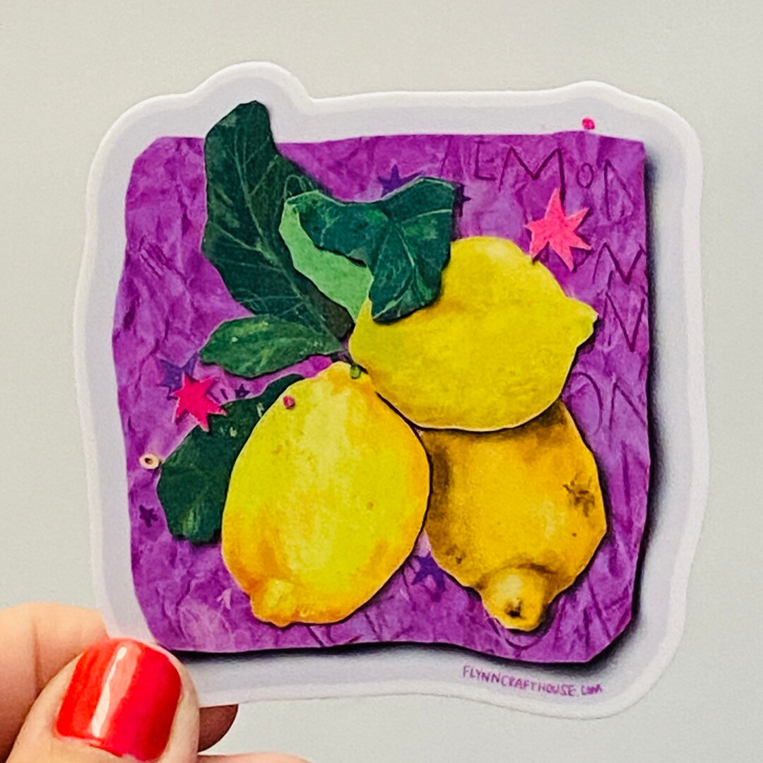 Limon Lemons | 3" Glossy Vinyl Sticker Decal | Waterproof Weatherproof ...