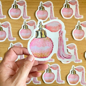 Vintage Perfume Bottle | 4" Vinyl Sticker Decal | Waterproof ...