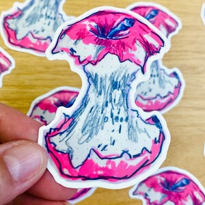 Apple Core Vinyl Sticker Decal | Waterproof Weatherproof | Apples ...