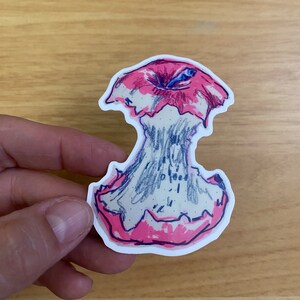Apple Core Vinyl Sticker Decal | Waterproof Weatherproof | Apples ...