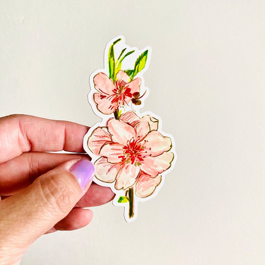 Cherry Blossom 4 Sticker Decal Waterproof - Etsy