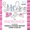 Stitching Brushes for Photoshop Thread Layer Styles Hand-stitches Abr ...