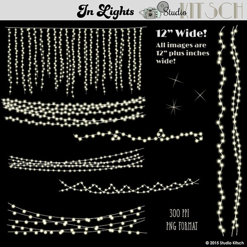 Fairy Lights Clipart - Etsy