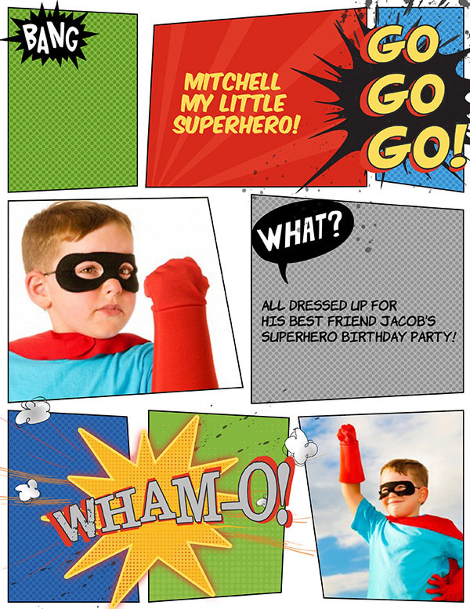 Comic Strip 8.5x11 Printable Pages Party Scrapbooking - Etsy